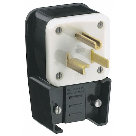 Leviton Straight Blade Plug, 5-30P, 30 A, 125V AC, 2 Pole, Screw ...