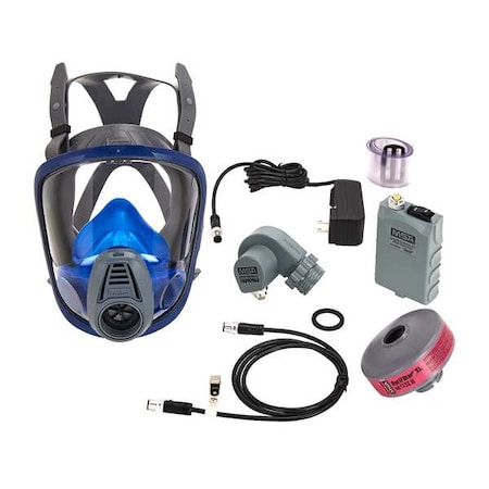 Msa Safety PAPR System, 3100, Full Facepiece, Mask-Mount, Nickel-Metal ...