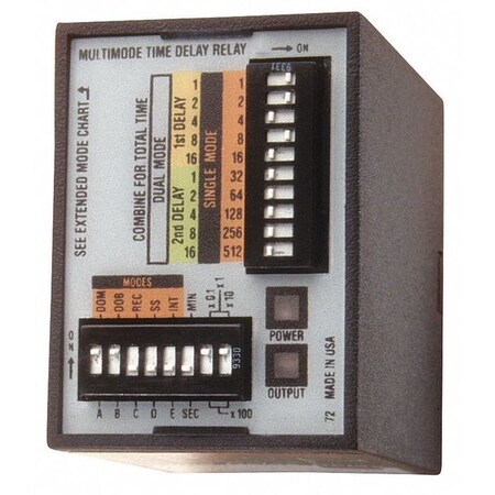 Ssac Timer Relay, 120VAC/DC, 10A, SPDT TRDU120A2 | Zoro