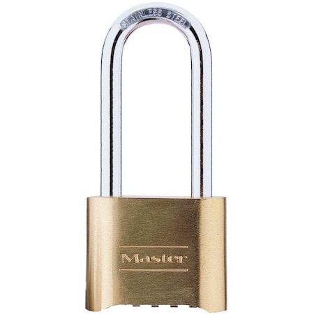 Master Lock Combination Padlock, Bottom, Brass 175LHSS | Zoro