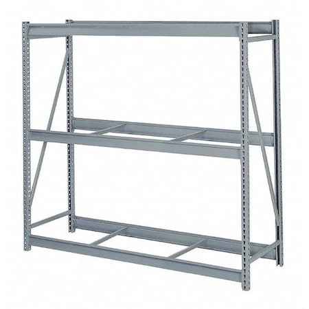 Lyon Starter Bulk Storage Rack, 24 in D, 96 in W, 3 Shelves, Dove Gray ...