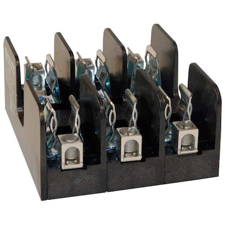 Mersen Open Fuse Block, 31 to 60A Amp Range, 250V AC/DC Volt Rating, 3 ...