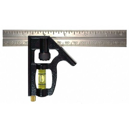 Johnson Level & Tool Combination Square, 6 In, Zinc 406EM | Zoro