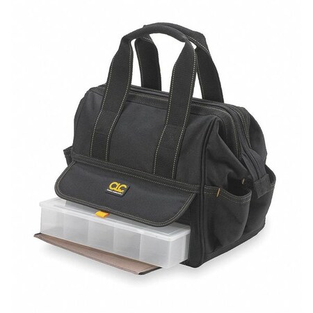 Clc Work Gear Tool Bag w/Parts Tray, Black, Polyester, 36 Pockets 1141 ...