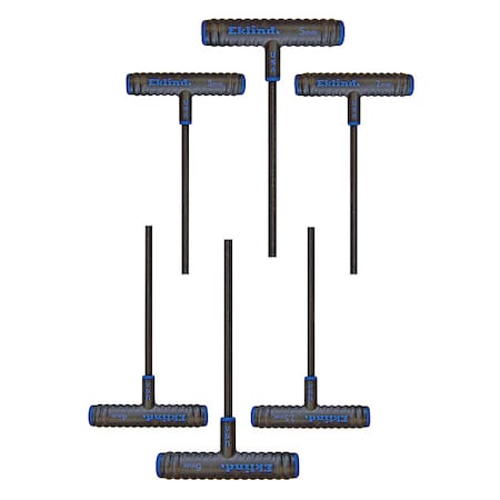 Eklind 6 Piece Metric T-Shape Hex Key Set, 64606 64606 | Zoro
