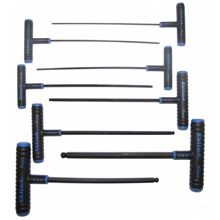 Eklind 8 Piece Metric T-Shape Hex Key Set, 64808 64808 | Zoro