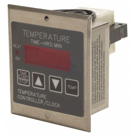 National Controls Temp Control, 18-28VAC, Time/Temp Display TNC-TC140 ...