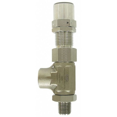 Hoke Adjustable Relief Valve, 1/4 In, 225 psi HR6032-2MP-AH | Zoro