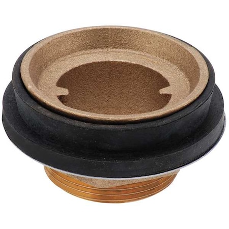 Zoro Select Toilet Spud, 2 x 1 1/2 In, Brass/Rubber SP-250 | Zoro