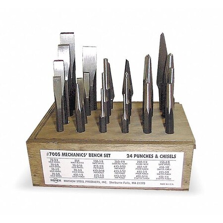 Mayhew Combination Punch Set, 24 Pieces 80040 | Zoro