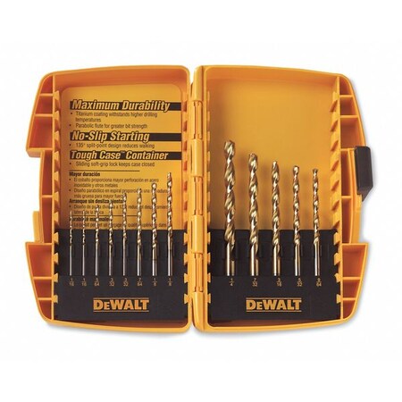 Dewalt 13 Pc. Titannium Drill Bit Set DW1363 | Zoro