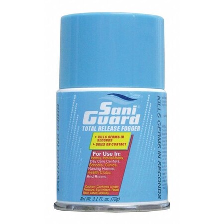Saniguard Sanitizing Aerosol Fogger, 3 Oz. Aerosol can, Unscented, 12 ...