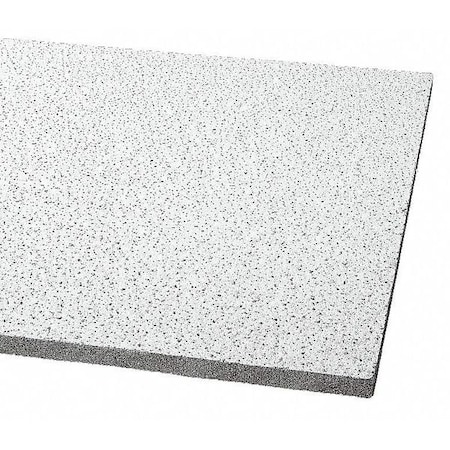 Armstrong Fine Fissured Ceiling Tile, 24 in W x 24 in L, Angled Tegular ...