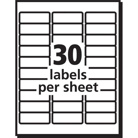 Avery Avery® Easy Peel® Address Labels for Inkjet Printers 8160, 1" x 2 ...