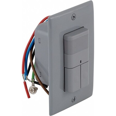 Square D Occ.Sensor, Dual Tech, 1470SqFt, Wall Sw, GY SLSPWD1277UG | Zoro