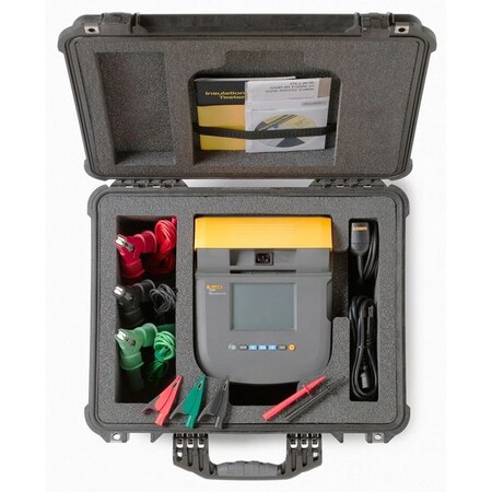 Fluke Battery Operated Megohmmeter, 5000VDC FLUKE-1550C/KIT | Zoro