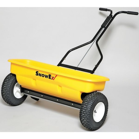 Snowex 160 lbs Cap High Output Drop Walk Behind Spreader For Salt, 28 ...