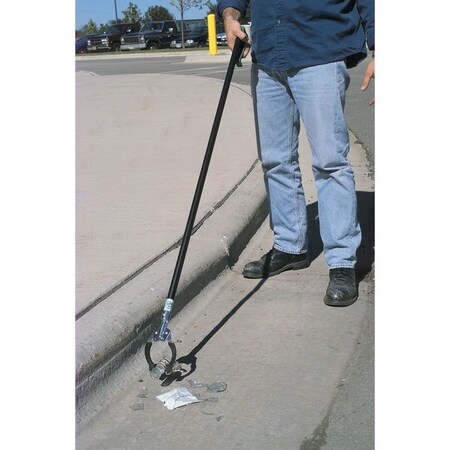 Unger Trash Grabber, Squeeze Handle, 51 in L, 4 1/4 in Grabber Opening ...