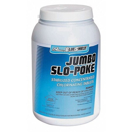 Blue Shield Chemicals Chlorine Tablets Slow Dissolving, PK4 50059 | Zoro
