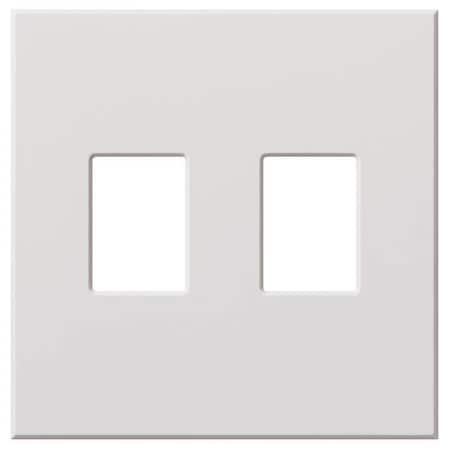 Lutron Architectural Wall Plates, Number of Gangs: 2 Plastic, Matte ...