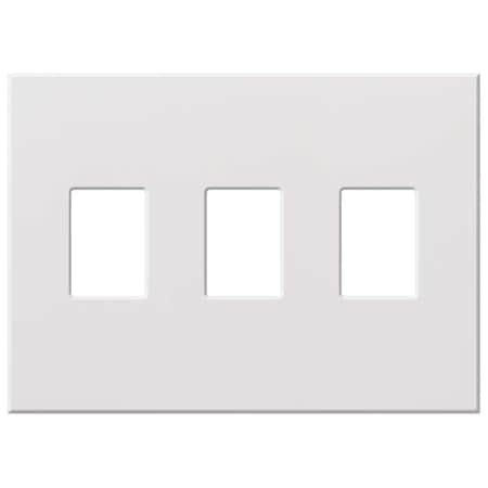 Lutron Architectural Wall Plates, Number of Gangs: 3 Plastic, Matte ...