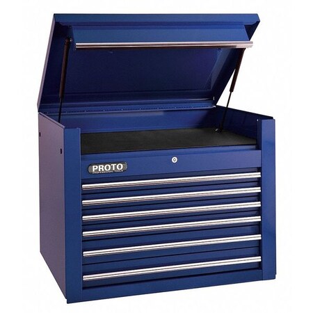 Proto 45 Top chest, 6 Drawer, Blue, Steel, 34" W x 25" D x 27" H ...