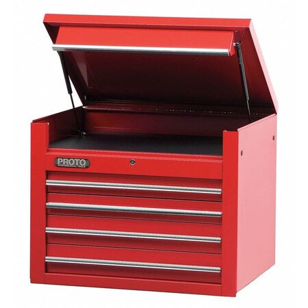 Proto 45 Top chest, 4 Drawer, Red, Steel, 34" W x 25" D x 27" H J453427 ...