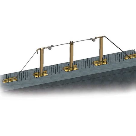 Honeywell Miller Temporary Horizontal Lifeline, 180 ft, 310 lb Weight ...