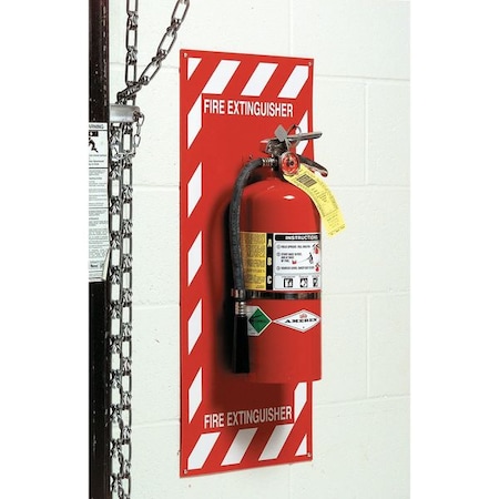 Brady Fire Extinguisher Sign, 29 in Height, 13 in Width, Plastic ...