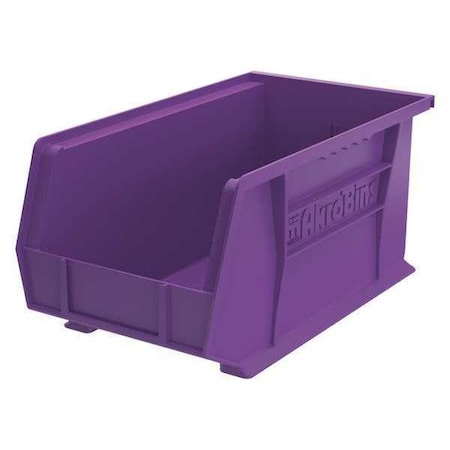 Akro-Mils Hang & Stack Storage Bin, Plastic, 8 1/4 in W, 7 in H, 14 3/4 ...