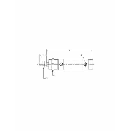 Speedaire Air Cylinder, 32 mm Bore, 200 mm Stroke, ISO Double Acting ...