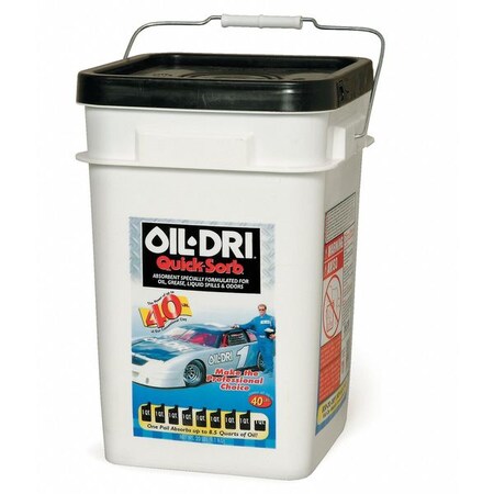 Oil-Dri Loose Absorbent, 2 Gallon Volume Absorbed per Package, 20 lb ...