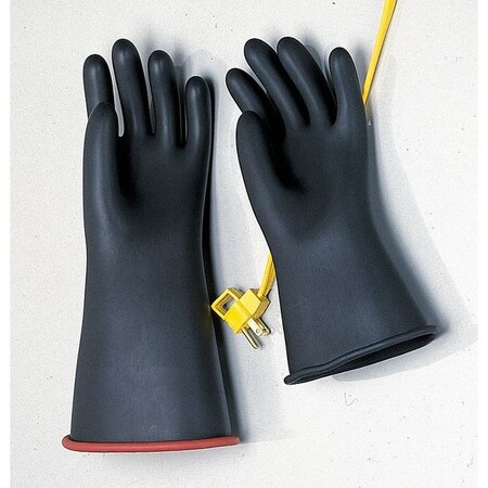 Salisbury Electrical Rubber Gloves, Class 0, Type I, 11 in, 1000V AC ...