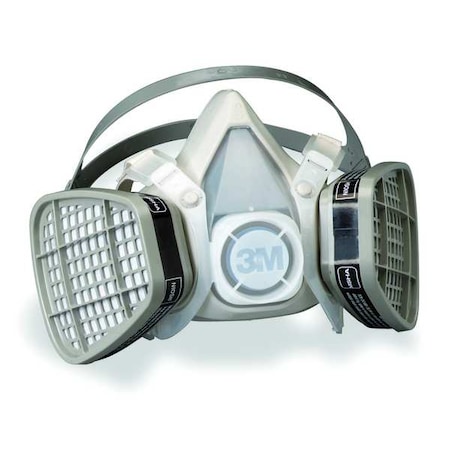 3M Half Mask Respirator Kit, 5000 Series, Organic Vapor (OV), Fixed ...
