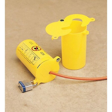 Brady Plug Lockout, For 1 1/4 in Max Cord Diameter, 3 in Max Plug ...