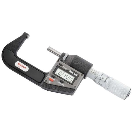 Starrett Electronic Micrometer, 1 to 2", 0.00005 Res 3732.1XFL-2 | Zoro