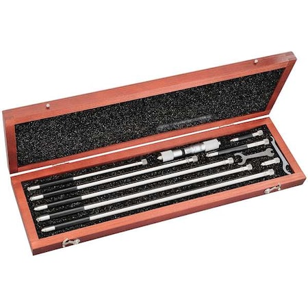 Starrett Inside Micrometer Set, 4 to 32 In 823DZ | Zoro