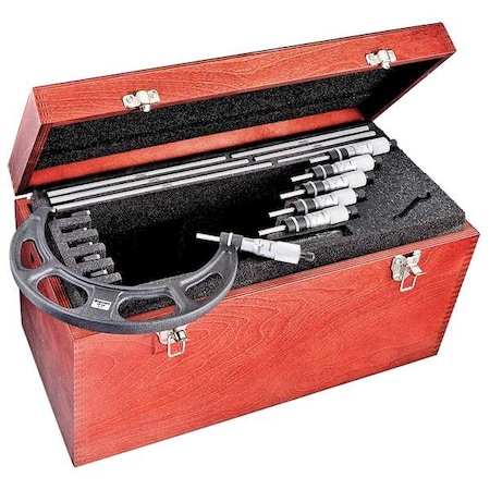 Starrett Micrometer Set,6-12 In,0.001 Res,6 Pc (S436DXRLZ) | Zoro