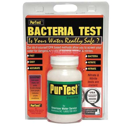 Purtest Water Test Kit, Coliform Bacteria 77700 | Zoro