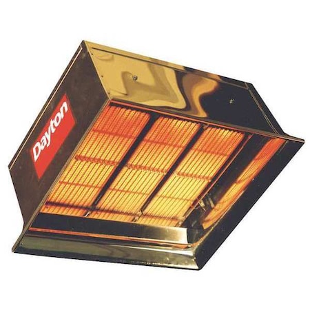 Dayton Gas Infrared Flat Panel Heater, LP, 90,000 BtuH Input, 22 1/2 in ...