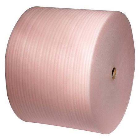 Zoro Select Anti-Static Foam Roll 12" x 550 ft., 1/8" Thickness, Pink ...