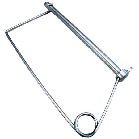 Zoro Select Safety Pin, Steel, Not Graded, Zinc Plated, 5/16 in Pin Dia ...
