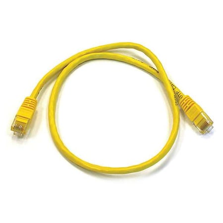 Monoprice Ethernet Cable, Cat 6, Yellow, 2 ft. 3425 | Zoro