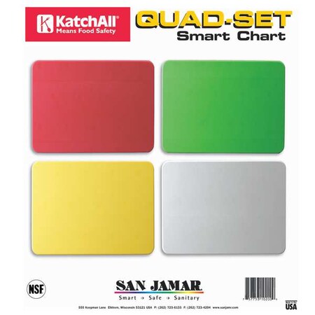 San Jamar Cutting Board Chart QSWLCT | Zoro