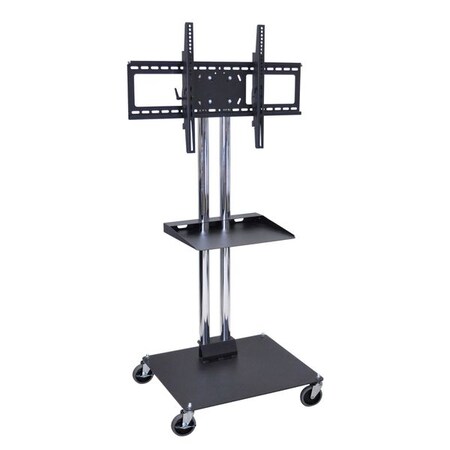 Zoro Select Mobile Flat Panel Stand, Height 50 In WPSMS44CH-4 | Zoro