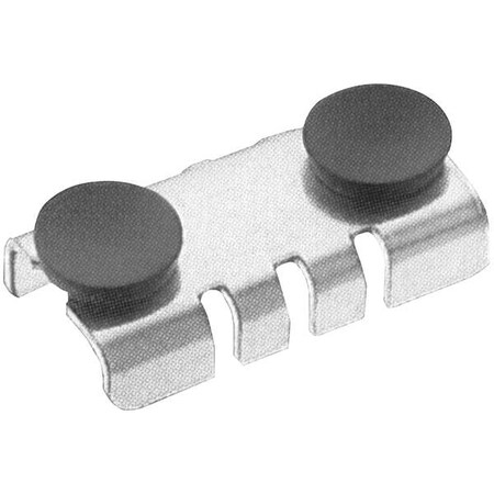 Reeve Shelf Rest, 2"D x 1/16"W x 1/2"H, Silver 43-2 | Zoro