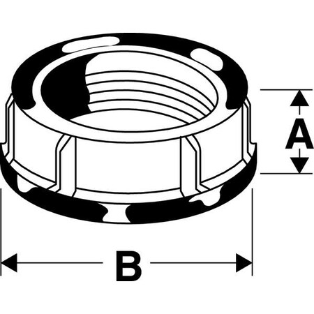 Zoro Select Bushing, Conduit, Plastic, 3/4 In 5XC35 | Zoro
