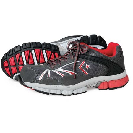 Converse Men's, Composite Toe, Athletic Work Shoes, 11, W, Gray/Red ...