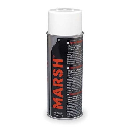 Marsh Stencil Ink, White 30400 | Zoro