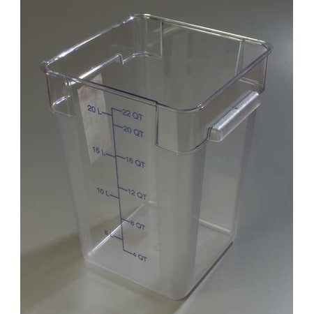 Carlisle Foodservice Food Storage Container, 22 qt, PK6 1072607 | Zoro